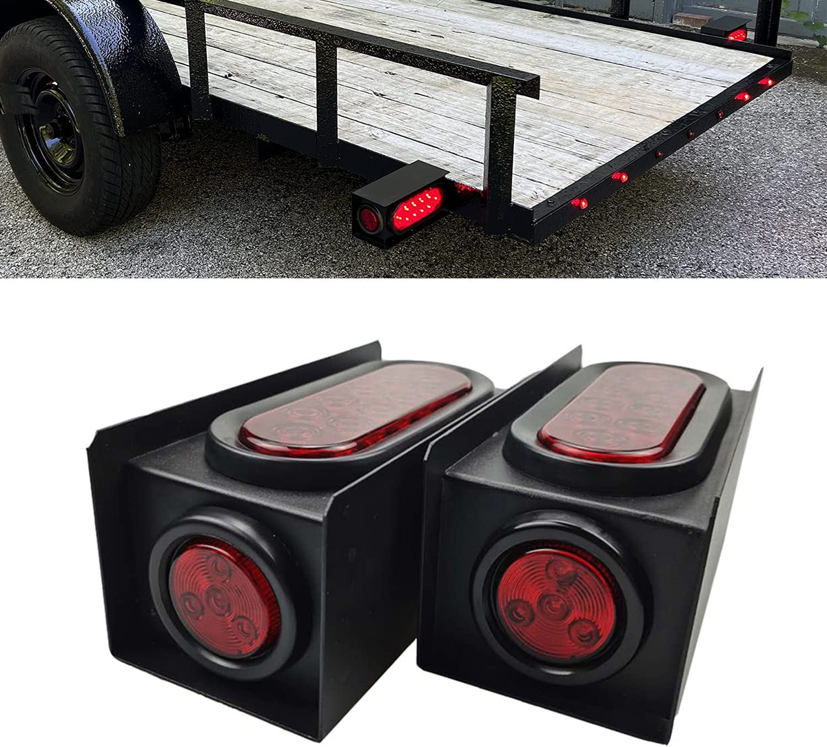 Trailer Guard Light Box Amazon.com: Gonice 2Pcs Steel Trailer Light