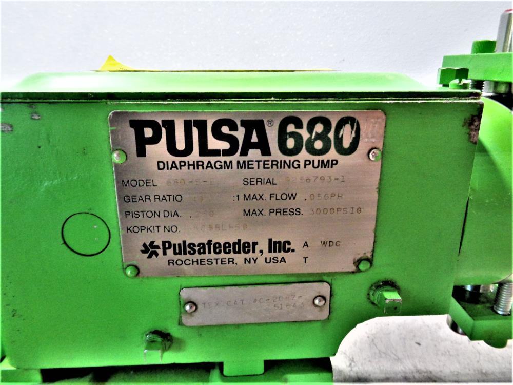Pulsafeeder Pulsa 680 Diaphragm Metering Pump 680-S-E | eBay