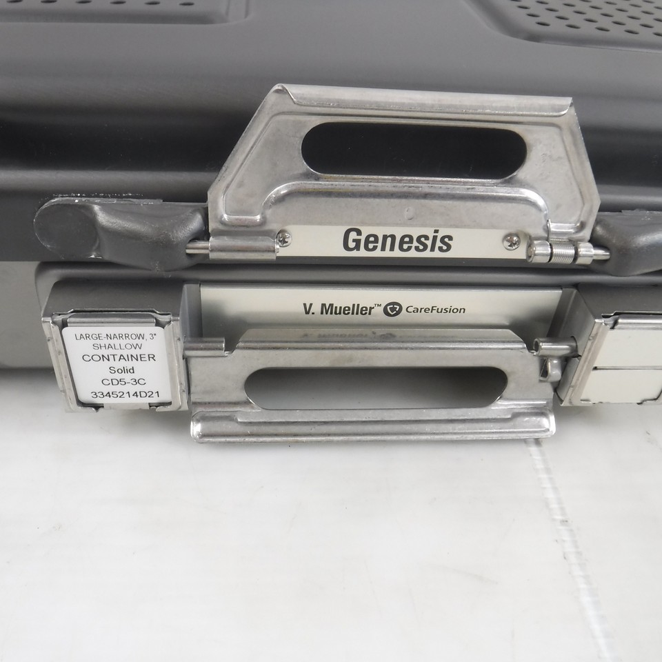 V. Mueller CareFusion CD5-3C Large Narrow Shallow Sterilization Container 3"D | eBay
