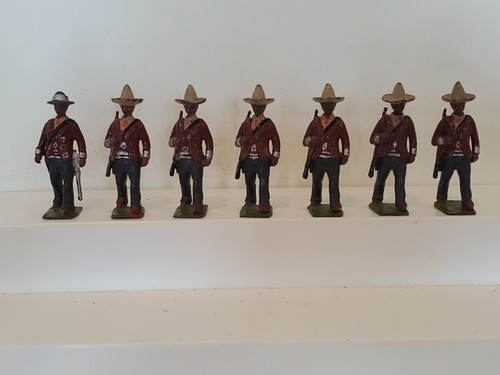 VINTAGE BRITAINS TOY SOLDIERS SET #186 MEXICAN RURALES POLICE DEPOSE ...