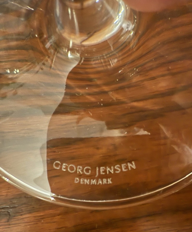 Pair (2) Georg Jensen Red Wine Crystal Glasses “Sky” | eBay UK