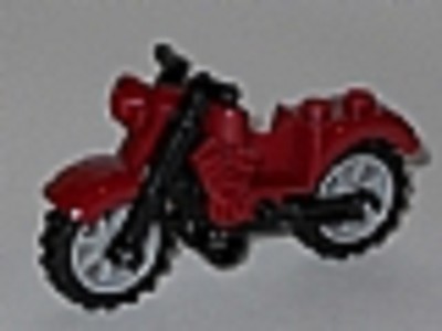 x1 Lego Motorcycle Bike FOR CITY MINIFIGS Dark Red super heroes ...