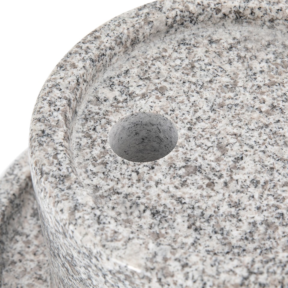 7.87in Industry Millstone Small Natural Granite Handmade Stone Mill ...