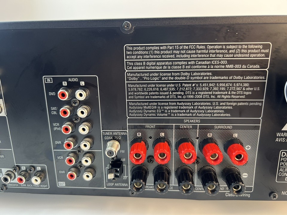 Denon AVR-590 - 5.1 Ch HDMI Home Theater Surround Receiver Stereo ...