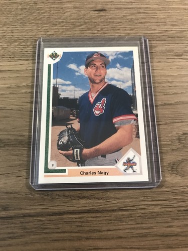 Charles Nagy 1991 Upper Deck Baseball Rookie Card #19 Cleveland Indians ...