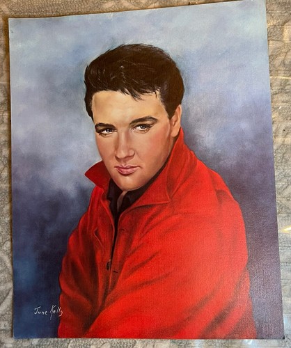 Vintage Elvis Presley Poster By June Kelly 16x20 | eBay