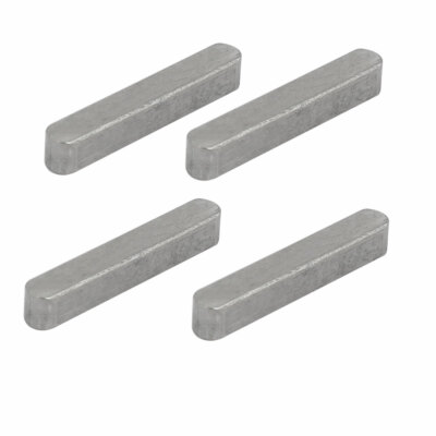 18mmx3mmx3mm 304 Stainless Steel Key Stock Keystock Round Ended 4pcs ...