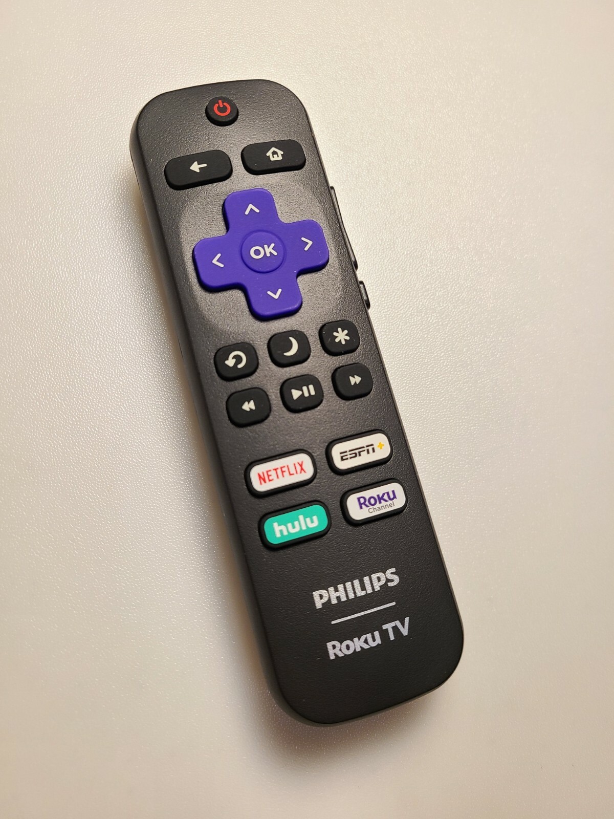 Genuine Original PHILIPS ROKU TV Remote with NETFLIX & HULU & ESPN+ ...