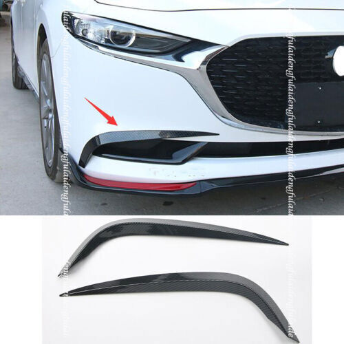 For Mazda 3 Axela 2019-2021 Carbon Fiber ABS Front Fog Light Eyebrow ...