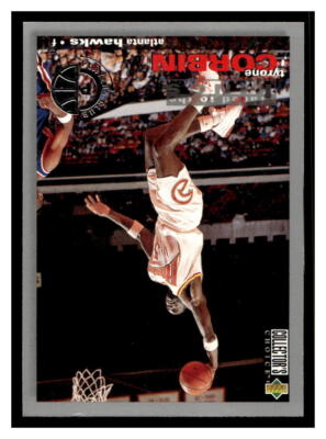 1995 Collector's Choice Player's Club #35 Tyrone Corbin - Atlanta Hawks ...