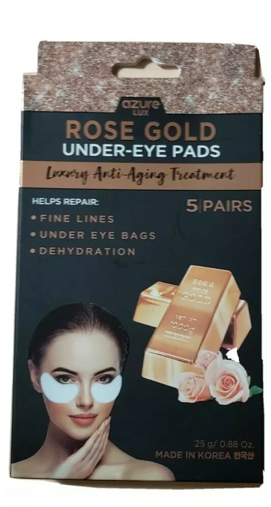 AZURE Rose Gold Luxury Anti-Aging Under Eye Pads Patches 5 Pairs ...