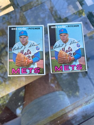 DCC: 1967 TOPPS BOB SHAW METS BORDER BREAK VERY RARE ERROR VARIATION ...