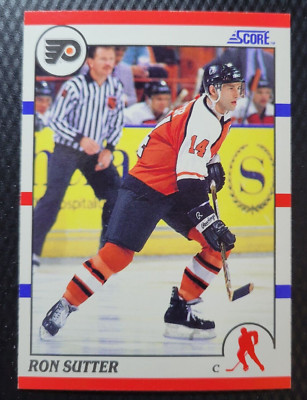 1990-91 Score American RON SUTTER Philadelphia Flyers Hockey NHL Card ...