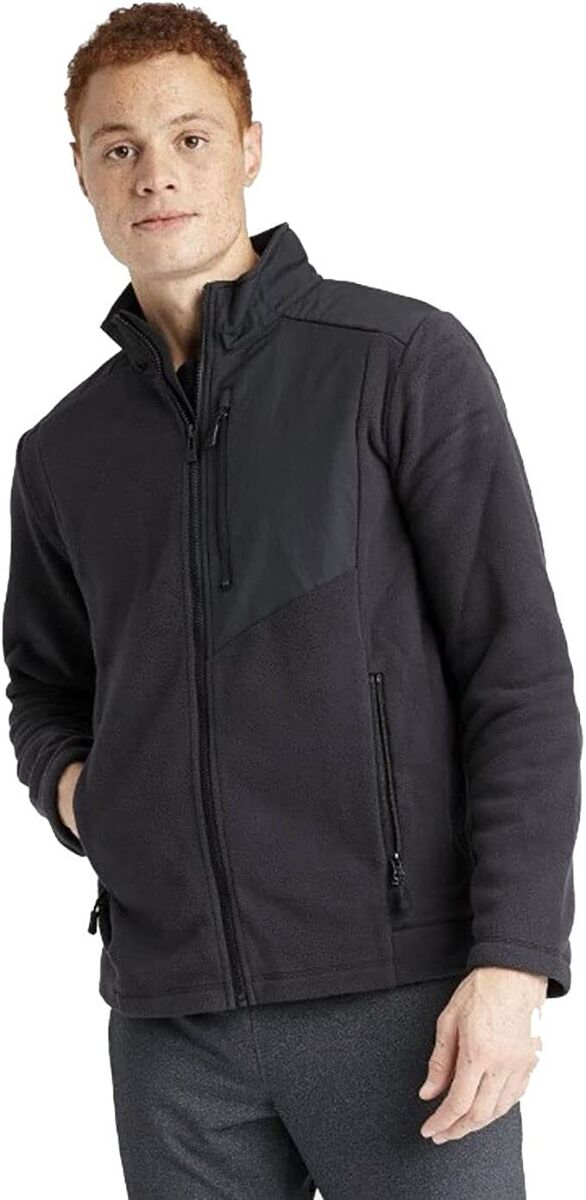 All In Motion Polartec Fleece Jacket Black 2XL Mens Full Zip All In Motion Polartec Fleece Jacket Black 2XL Mens Full Zip