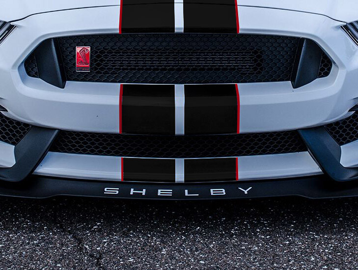 2016-2020 Mustang GT350 Front Lip Splitter Letters Vinyl Decal [16FS_SL ...