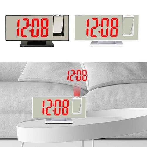 Ceiling projection alarm clock with sleep timer, including USB charging ...