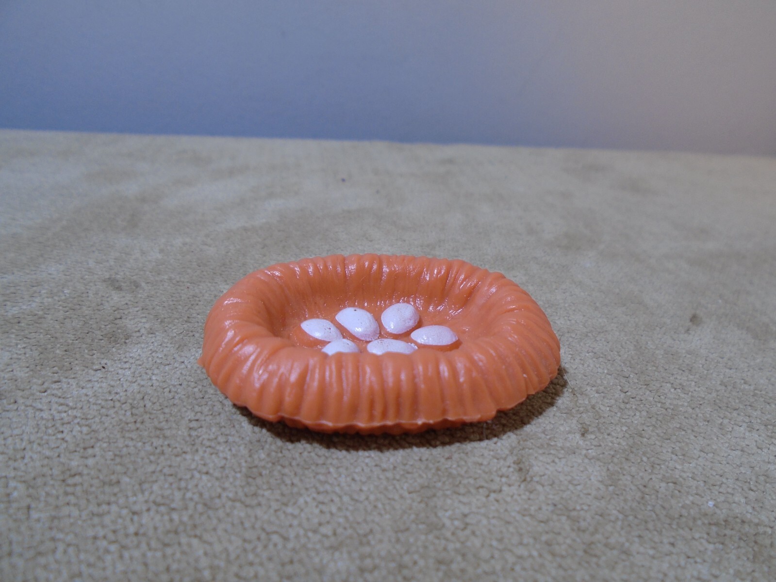 POPAK NEW-RAY MINIATURE CHICKEN NEST WITH EGGS 1.25” X 1.5” FIGURE ...