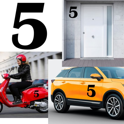 Number 5, Sticker Vinyl Version v1 Sc | eBay UK