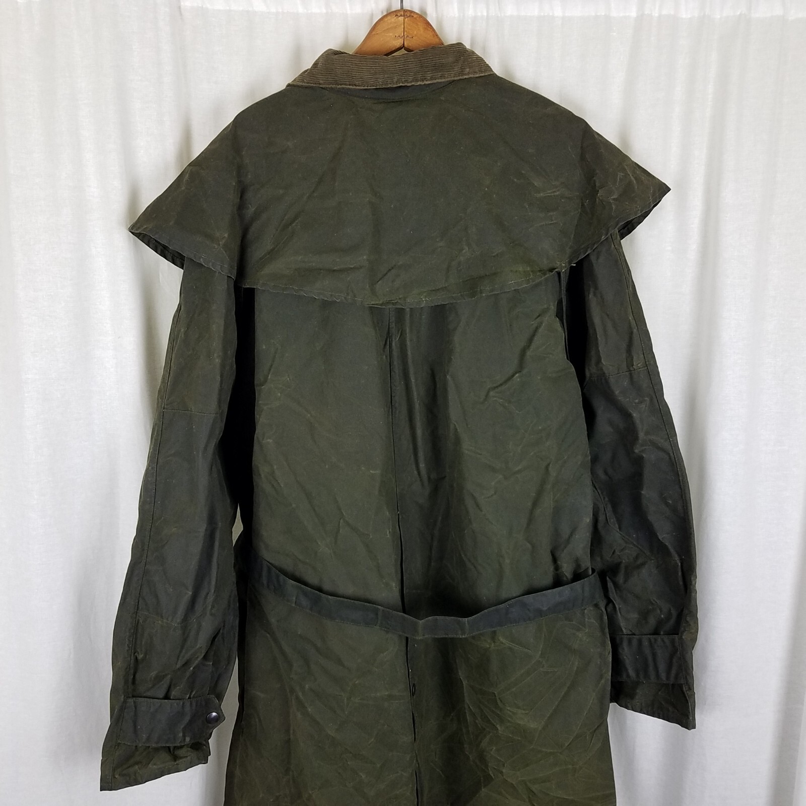 Vintage Newmarket Duck Waxed Cape Top Stockman Drover… - Gem