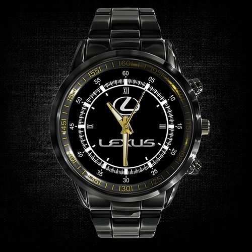 Lexus Car Logo SPORT METAL black watch mens high quality wristwatch ...
