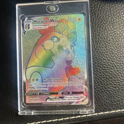 Pokémon Morpeko VMAX TCG Rainbow Secret Rare Card 204/202 Sword ...