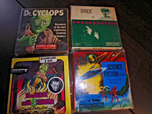 HORROR/SCI-FI 8MM FILM LOT- BRIDE OF FRANKENSTEIN/MAN MADE MONSTER & 10 ...