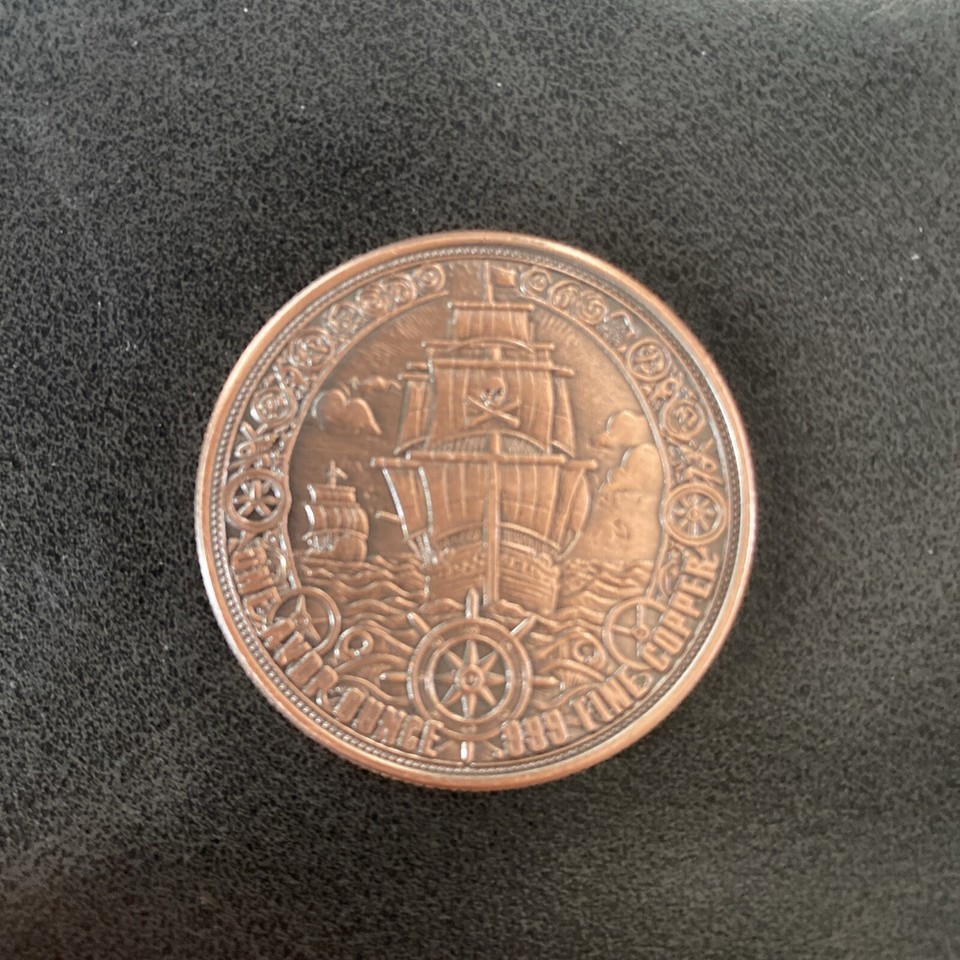Antiqued Pirate Copper Round 1oz Coin | eBay