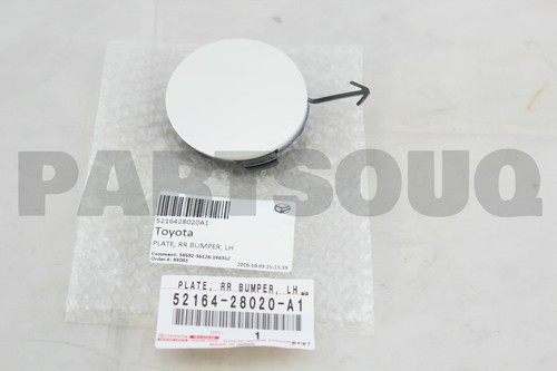 5216428020A1 Genuine Toyota PLATE, REAR BUMPER, LH 52164-28020-A1 | eBay