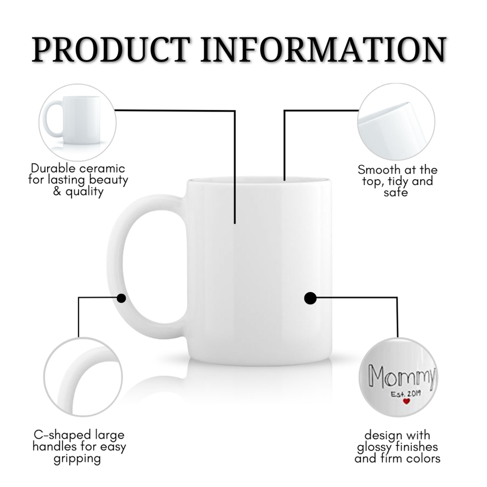 Personalized mug with text photo name logo personalized gift funny ...