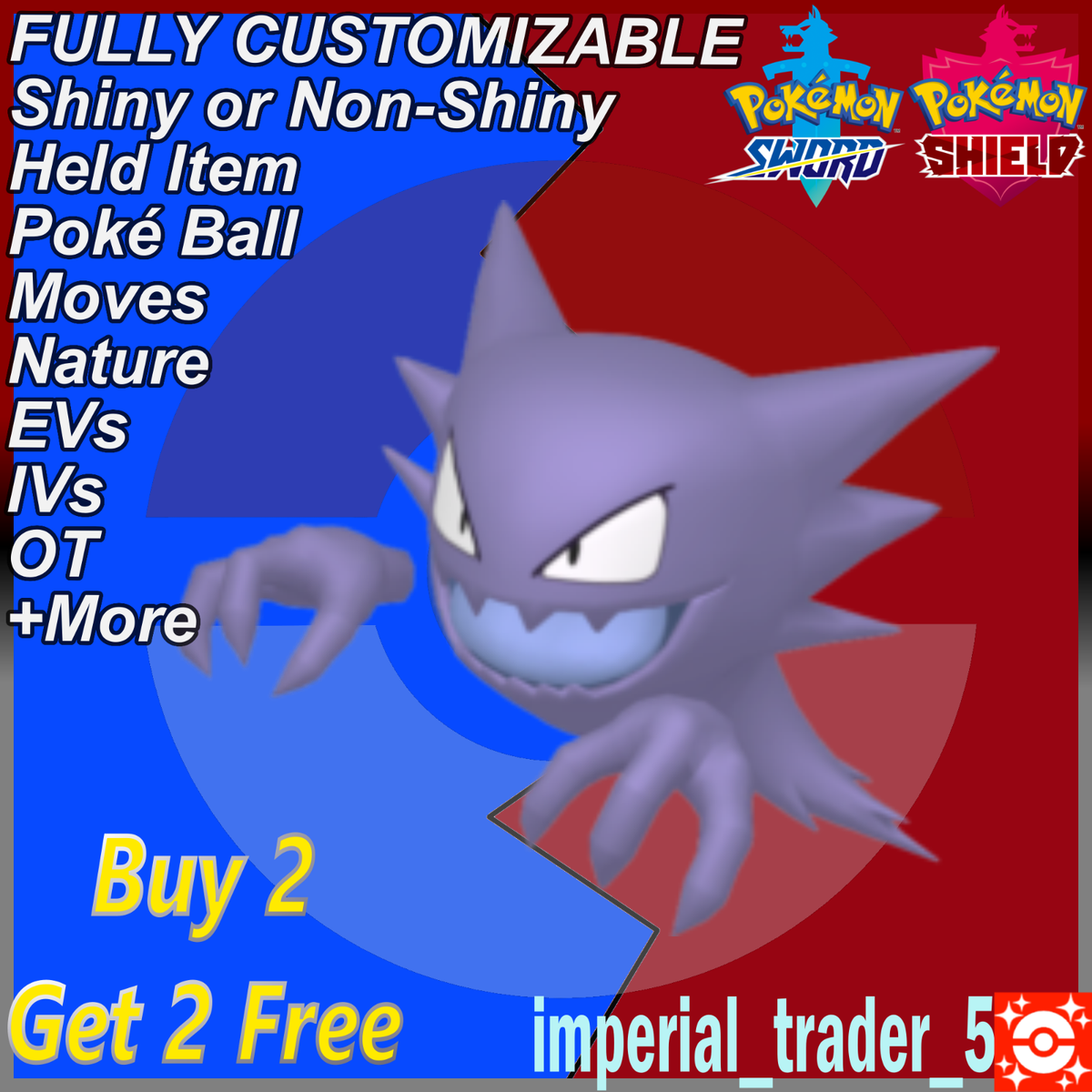 Shiny Haunter Pokemon Y