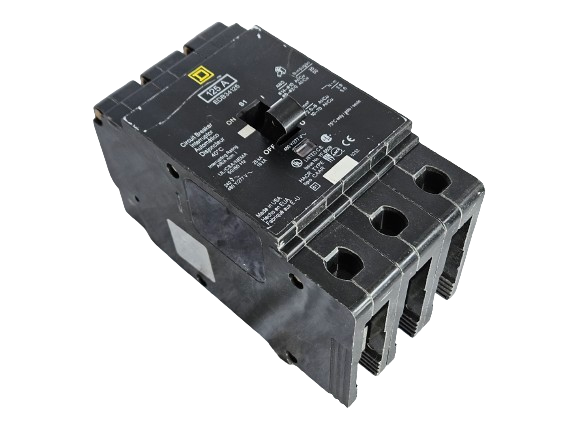 Square D EDB34125 125A 277/480V 18KAIC @ 480V 3-Pole Circuit Breaker | eBay