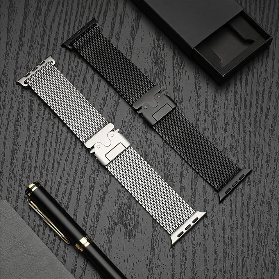 Titanium Milanese Loop Strap For Apple Watch Ultra 3 11 10 9 8 7 44/46 ...