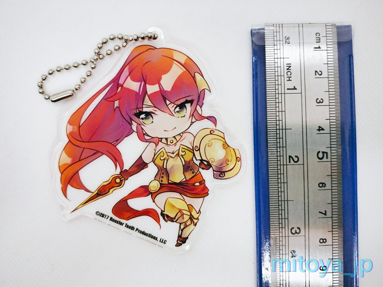 Official RWBY Pyrrha Nikos Mekakushi SD Acrylic Keychain Goo Goo Dept ...