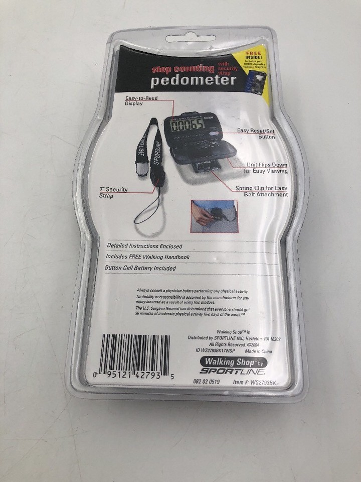 Sportline 340 Multifunction Pedometer - Step and Distance Walking ...