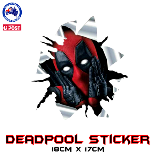 18cm funny superhero Deadpool waterproof car, window graphic sticker ...