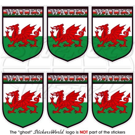 WALES Welsh Shield UK CYMRU 40mm(1.6") Mobile Cell Phone Mini Stickers ...