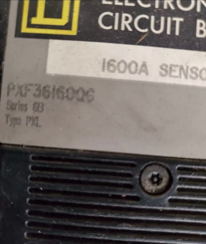 SQUARE D PXF361600G CIRCUIT BREAKER 1600 A 3P 600V LSIG ARP100 | eBay