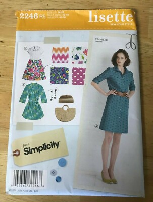 Simplicity Lisette Dress in 3 lengths pattern #2246 Misses Size 14-22 Uncut | eBay