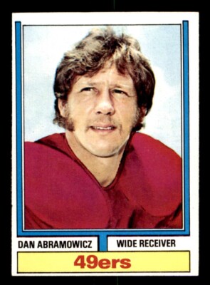 1974 Topps Football #320 Dan Abramowicz EX/MT | eBay