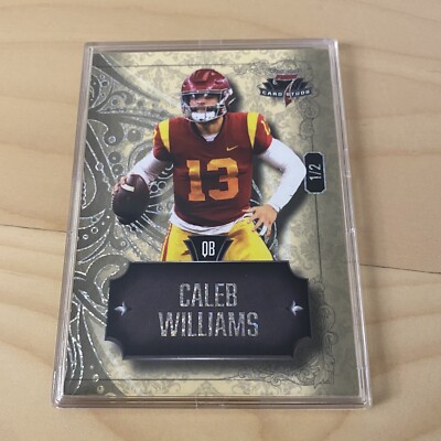 Caleb Williams 2023 Wild Card 7 Card Studs 1/2 spade #’d /2 | eBay