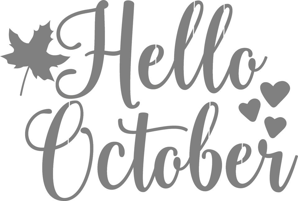DIY Art Project Paint Reusable Stencil - Autumn Harvest Fall Hello ...