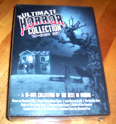 THE ULTIMATE HORROR COLLECTION 10 DISCS 10 Classic Movies DVD SET ...