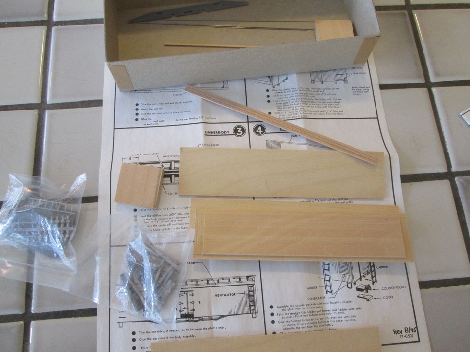 ye old huff-n-puff models wood reefer car kit HO scale //// | eBay