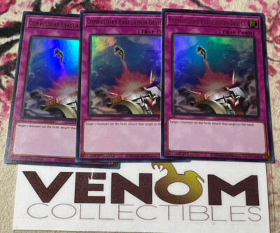 3x (M/NM) Compulsory Evacuation Device RA01-EN069 Ultra Rare 1st ...
