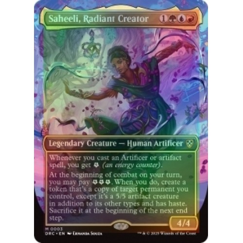 Foil Saheeli, Radiant Creator (borderless) X4 M/NM MTG Aetherdrift ...