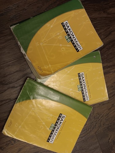 SAXON MATH 65 SET 3rd edition 6/5 Student Text Textbook Solutions ...