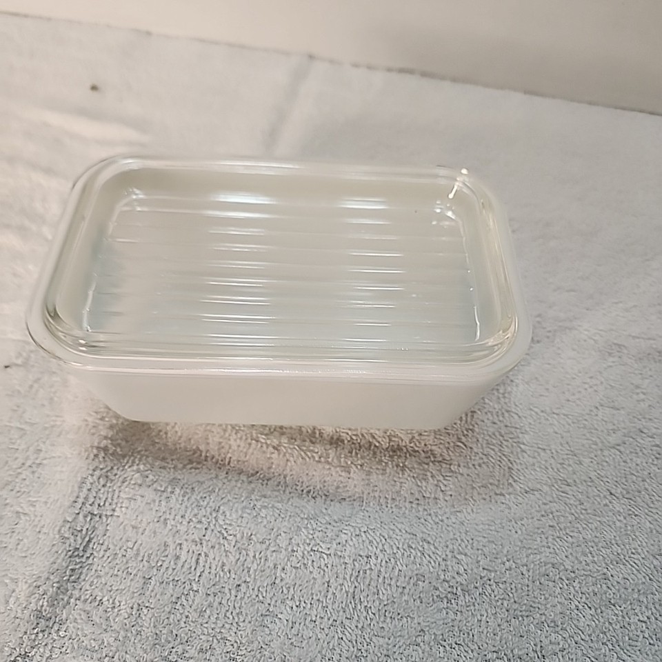 Vintage Pyrex 1 1/2 Pint Amish Butter Refrigerator Dish 502 With Lid | eBay