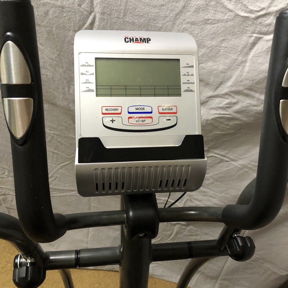 Body Champ Trio Trainer Elliptical Recumbent Upright Bike Workout Gym ...