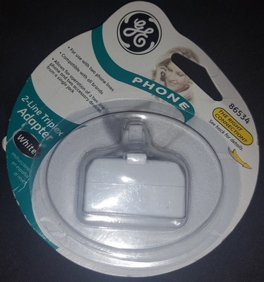 GE 2-Line Triplex Adapter 86534 White Free Shipping General Electric | eBay