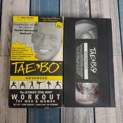 Tae Bo Advanced Ultimate Total Body Workout Video Tape Fitness Exercise ...